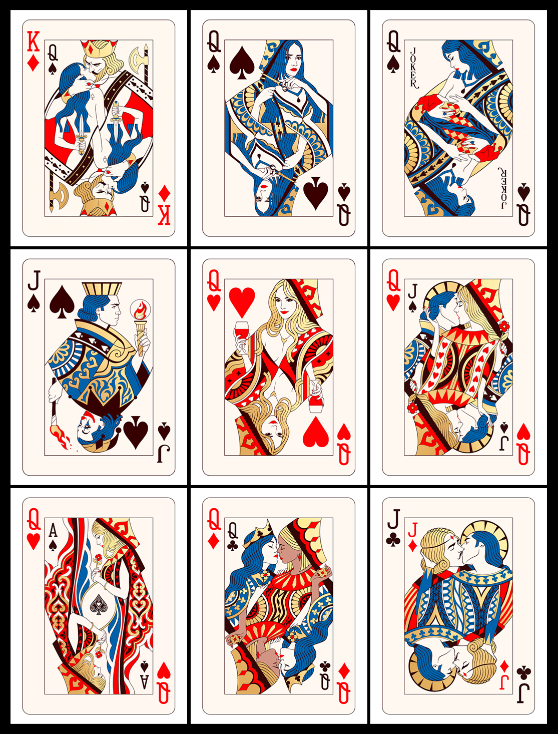 Playing Cards Full Set (Gold Edition) – Black Dragon Press